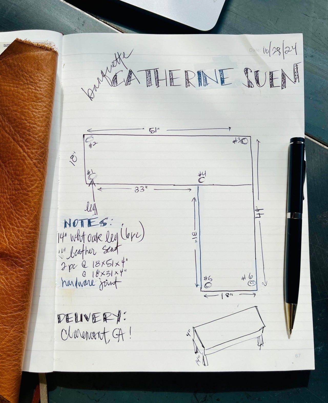 Seating | Custom Leather Kitchen & Dining Bench Seats – HUNTEDFOX